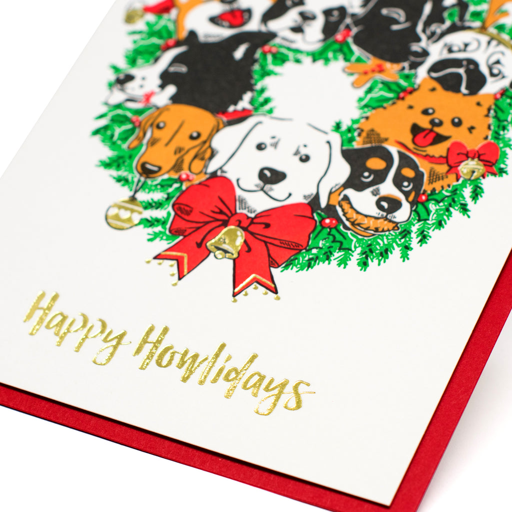 Card: Happy Howlidays Dog Card – Porchlight Press Ltd.